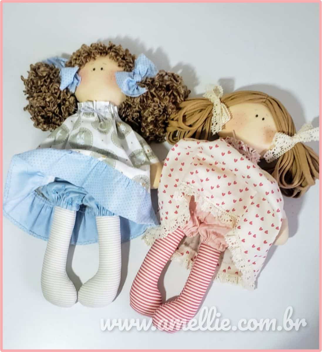 Projeto Digital PDF: Molde Minha Primeira Boneca - Amellie